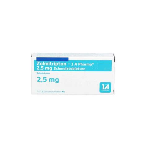 Zolmitriptan 1a Pharma 25 Mg Schmelztabletten 3 Stk