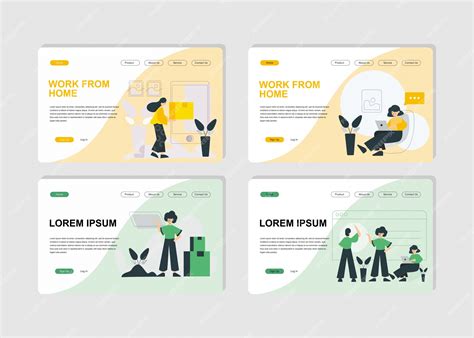 Premium Vector Modern Flat Design Conceptbusiness Landing Page