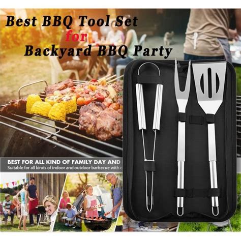 Barbecue En Acier Inoxydable De Barbecue Ustensiles Ustensiles Kit Professionnel Barbec Alik