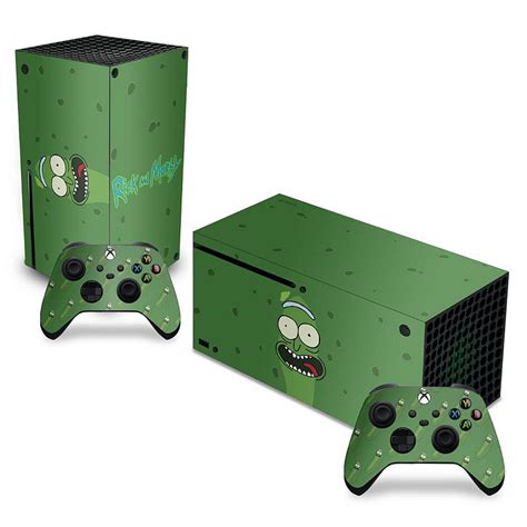 Skin Xbox Series X Pickle Rick And Morty Pop Arte Skins
