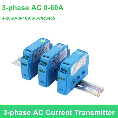 Triple Phase Current Transmitter Ac A Input Ma Ma V V