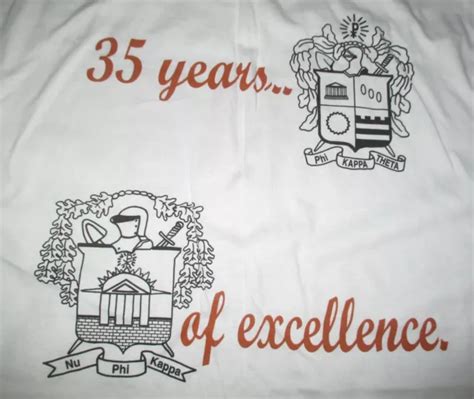 PHI KAPPA THETA Years Of Excellence NU PHI KAPPA Fraternity Weekend X Shirt PicClick UK