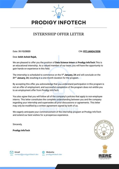 Ankit Rajak On Linkedin Intern Prodigyinfotech