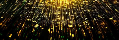 A Mesmerizing Digital Matrix Unfolds As Vibrant Symbols Cascade Downward Creating A Captivating