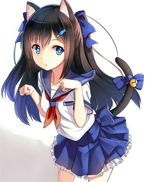 Anime Girl Neko Cool Anime Girl Manga Girl Anime Art