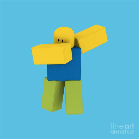 Dabbing Roblox Noob Dab Drawing By Claud M Wilcox Fine Art America
