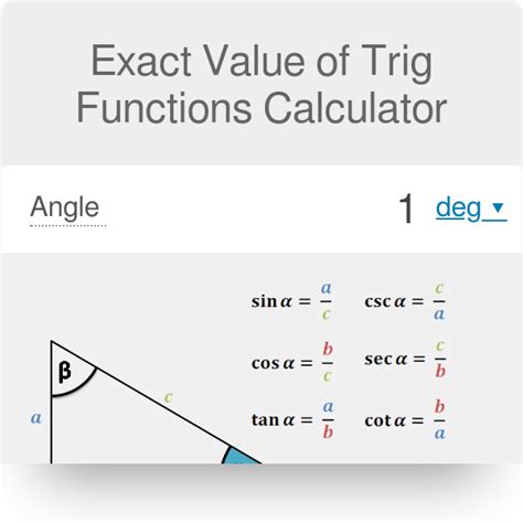 Trigonometry Table Exact Values Cabinets Matttroy