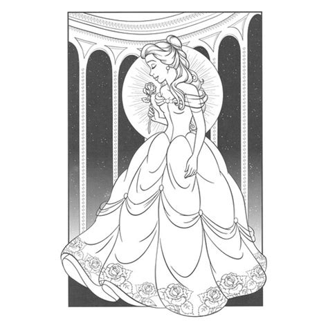 Раскраска Принцесса Белль распечатать или скачать