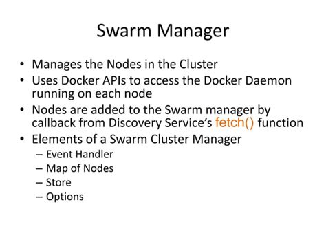 Docker Swarm Introduction Pptx