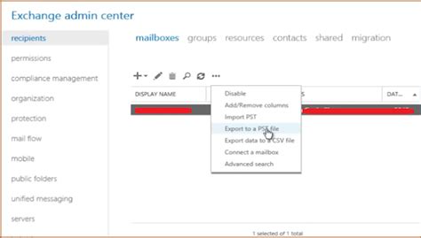 Exchange Server How To Export Import Exchange EDB Mailboxes Using Exchange Admin Center