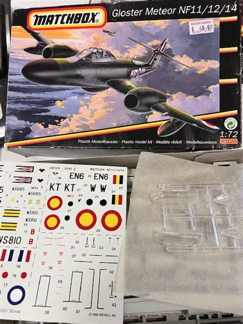 Matchbox 1 72 Gloster Meteor Nfii 12 14 Military Hobbies And The Toy