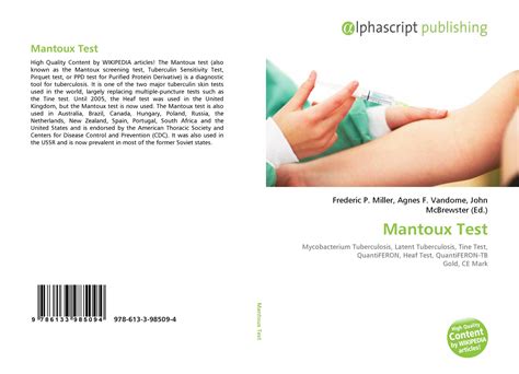 Mantoux Test 978 613 3 98509 4 6133985097 9786133985094
