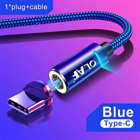 Олаф 2 м Магнитный кабель Micro Usb Type C для Iphone кабель освещения