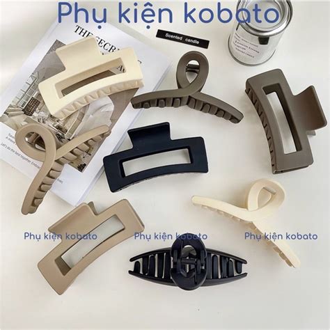 Kẹp Càng Cua Hàn Quốc Kẹp Chéo Chữ T Bằng Nhựa Hot Trend Cho Nữ