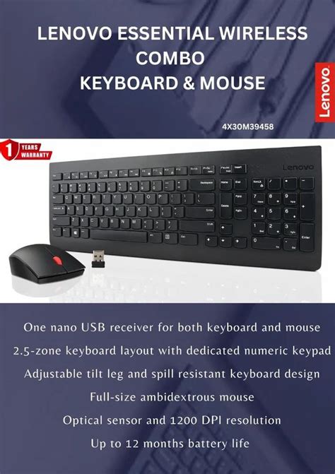 Lenovo Wireless Keyboard Mouse At Best Price In Madurai By Ripples