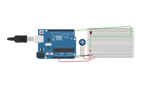Circuit Design Arduina Led Tinkercad