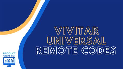 Programming Vivitar Universal Remote Codes 2022