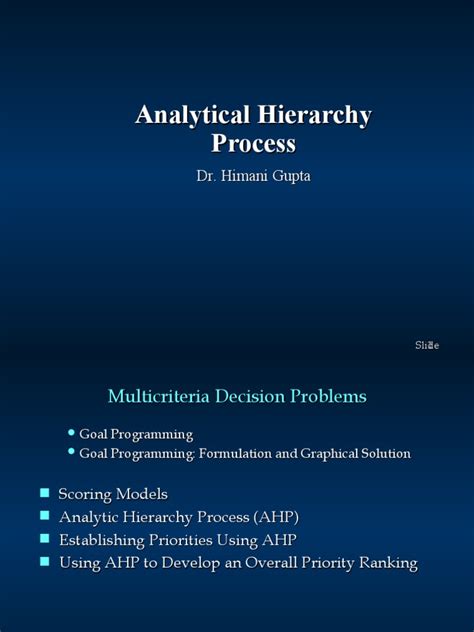 Analytical Hierarchy Process Pdf Matrix Mathematics Applied