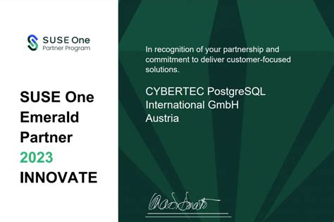 Postgresql Database Suse Cybertec Postgresql Services And Support