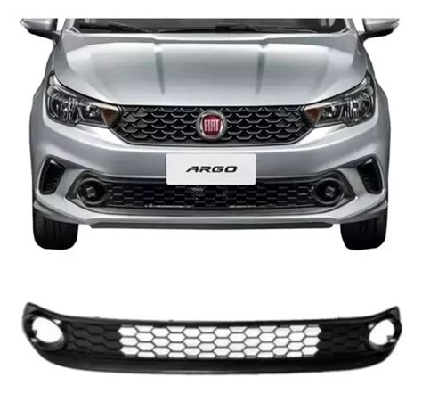 Grade Dianteira Inferior Fiat Argo 2018 2019 2020 Friso Pret