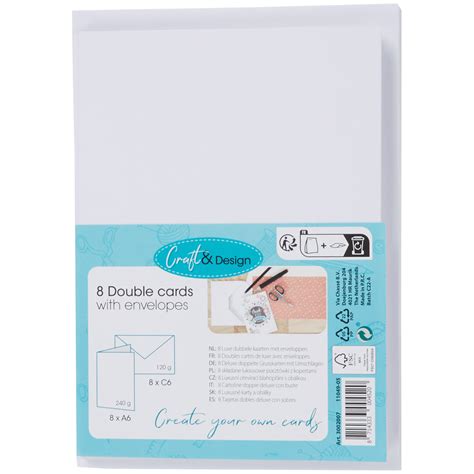Cartões Duplos Com Envelopes Action Pt