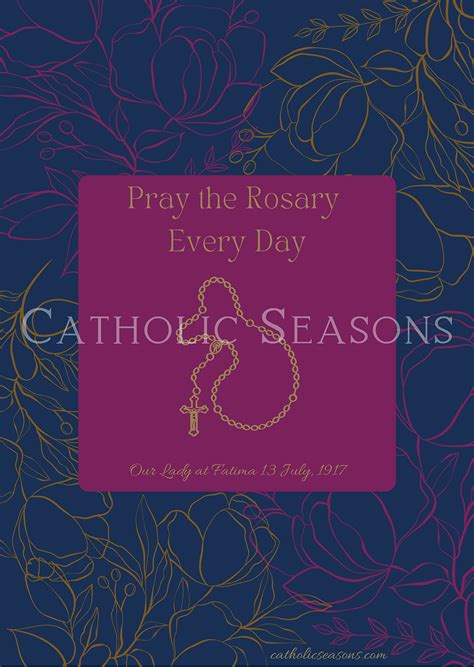 Rosary Habit Tracker Catholic Seasons