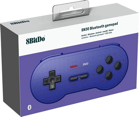 8bitdo Sn30 Usb Wireless Controller Gp Blue Edition Pc Switch New Buy From Pwned