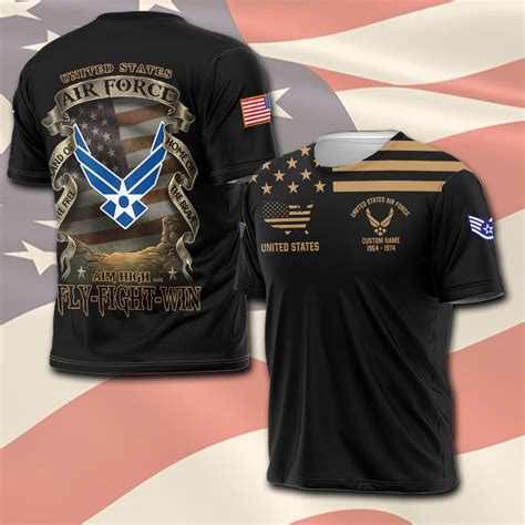 Us Air Force T Shirt Proud Us Veteran
