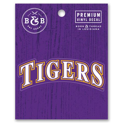 Bandb Dry Goods Lsu Tigers The Archives Round Vault Premium Vinyl Decal