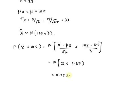 Solved Normal Distribution Is 100 With Standard Deviation 15 What Is