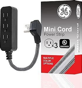 Amazon Ge Outlet Power Strip Extension Cord With Multiple Outlets Inch Braided Short