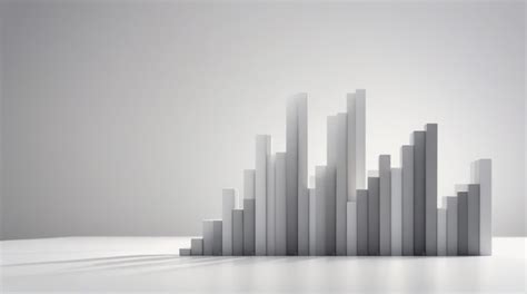 Premium Photo Dynamic Data Flow Abstract 3d Chart On Light Grey