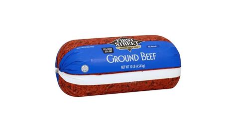 First Street All Natural 73 Lean 27 Fat Ground Beef 10 Lb