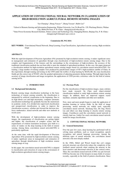 pdf application of convolutional neural network in classification of
