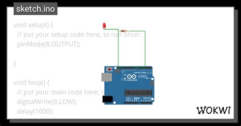 LED Glow Wokwi ESP32 STM32 Arduino Simulator