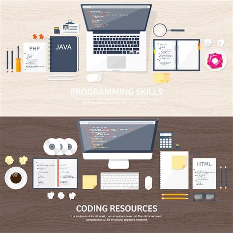 Premium Vector Programming And Coding Flat Computing Background Code