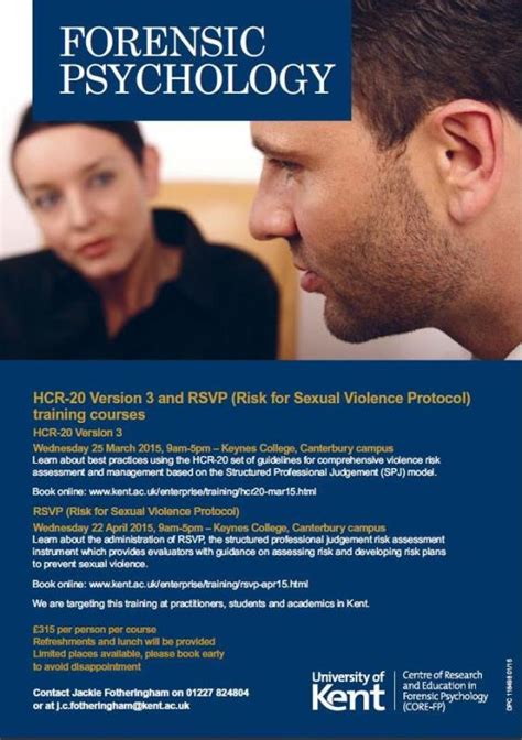 New Forensic Psychology Training Courses School Of Psychology