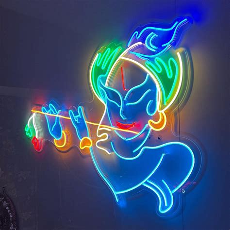 Custom Made Neon Signs Krishna Neon Sign Led Business Sign Aoos