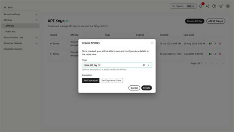 Create And Manage Api Keys Telnyx