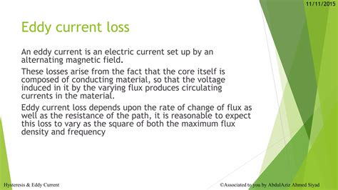 Hysteresis And Eddy Current Losses Pptx
