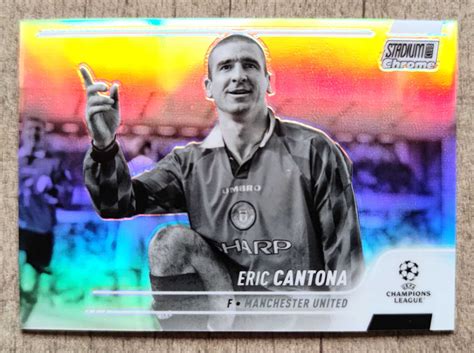 2022 Topps Stadium Club Chrome Eric Cantona 欧冠 竞技场 曼联 红魔 国王 坎通纳 法国 299