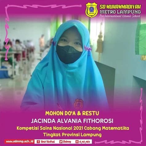 Dua Siswa Sd Muhammadiyah Metro Pusat Ikuti Ksn Kota Metro Website
