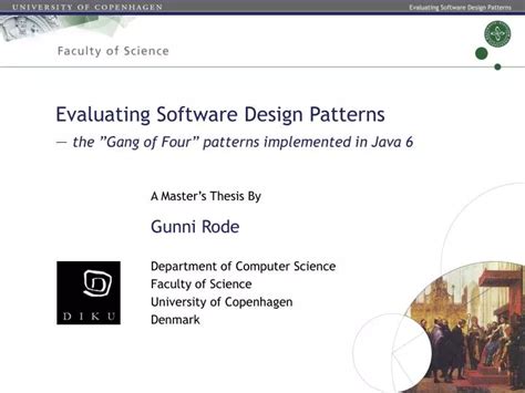 ppt evaluating software design patterns — the ”gang of four” patterns implemented in java 6