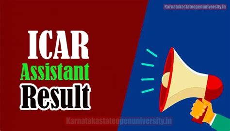 Icar Assistant Result 2025 Out Download Cut Off And Merit List Direct