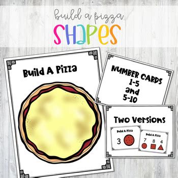 Pizza Shape And Count Game Shape Identification Numeral Recognition