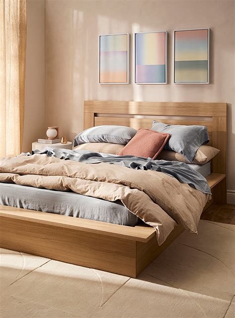 Sleek Oak Platform Bed Frame See Available Sizes 58 Off