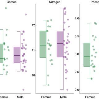 Sexrelated Variability In The Concentrations Of Carbon C Nitrogen Download Scientific