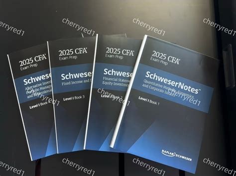 新版 2025 Cfa Level 1 2 3 Kaplan Schweser Notes 送quicksheet 興趣及遊戲