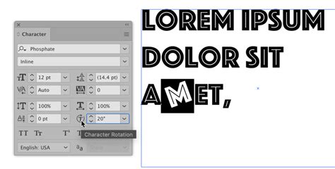 Rotating Text With A Character Style Creativepro Network