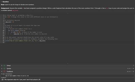 Solved Questiongoal Learn To Use For Loops To Iterate Over Chegg
